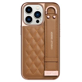 Coque en TPU + PU ONEGIF motif losanges, électroplaqué avec béquille en ...