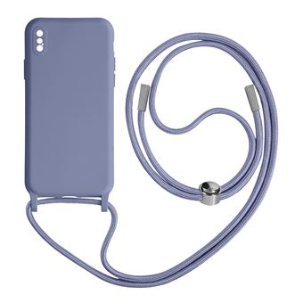 Coque Cordon pour iPhone X et XS Semi-rigide Lanière Tour du Cou 80cm ...