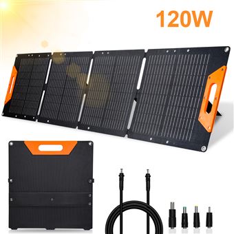 Panneau Solaire sur Balcon 120W Panneau Solaire Monocristallin Panneau Solaire Photovoltaique ...