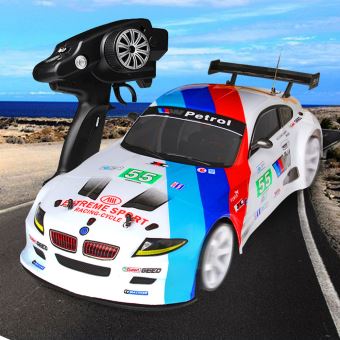 01:10 40 kmh RC voiture 4 roues motrices Double batterie haute ...