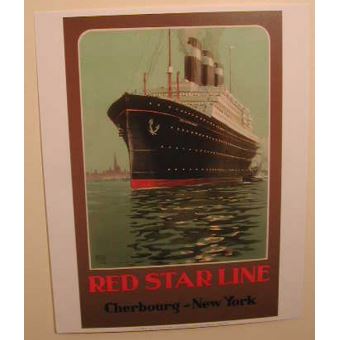 Red Star Line - 24x30 cm - AFFICHE / POSTER - Achat & prix | fnac