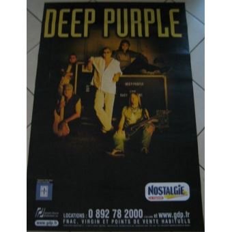 Deep Purple - 80X120 cm - AFFICHE / POSTER - Achat & prix | fnac