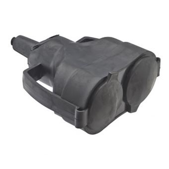 Debflex double fiche femelle 2p+t 16 a noir - Équipements électriques ...
