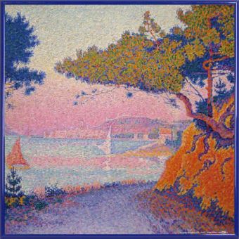 Poster Reproduction Encadré: Paul Signac - Golfe-Juan, 1896 (40x40 cm ...