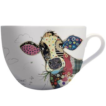 KIUB Bol Vache Jane Crowther Bug Art - En porcelaine - Blanc - Hauteur ...