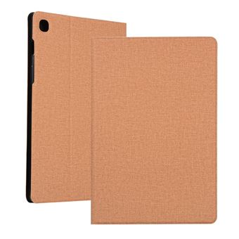 Etui en PU peau de tissu avec support marron pour votre Samsung Galaxy ...