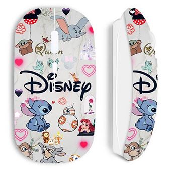 Souris blanc Sans Fil Disney personnages Stitch Ariel Dumbo Maniacase ...