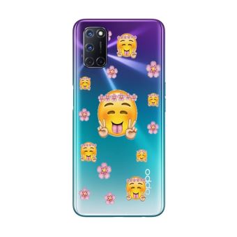 Coque pour OPPO A72 Smiley peace love emojii transparente - Coque et ...