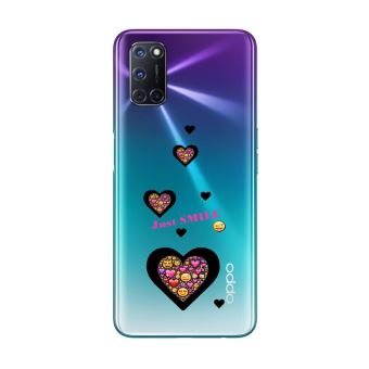-10% sur Coque pour OPPO A72 Smiley coeur fun love emojii emoticone ...