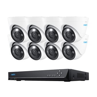 Reolink Kit Vidéo Surveillance avec 12MP 8X Dôme Caméra IP PoE et 16CH ...