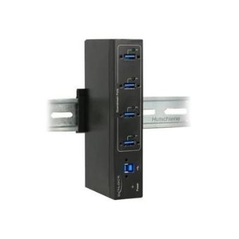 Delock External Industry Hub 4 x USB 3.0 Type-A with 15 kV ESD ...