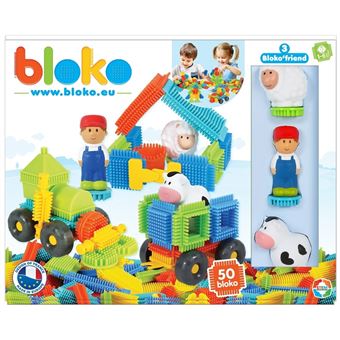 Coffret 50 Bloko avec 3 figurines 3D Ferme - Bloko - Autres jeux d ...