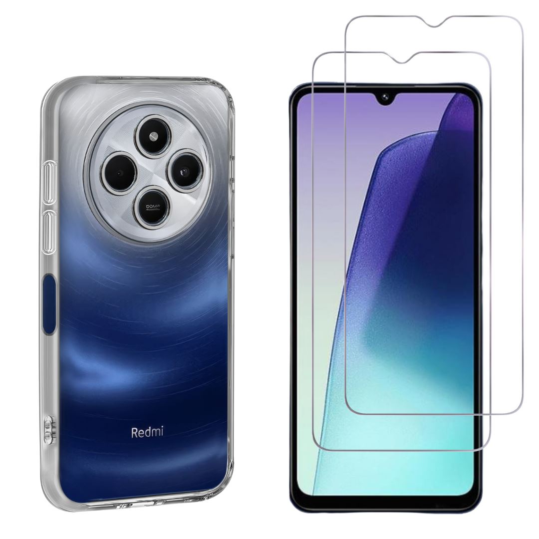 Coque pour Xiaomi Redmi 14C et 2 Verres Trempé Film Protection Ecran ...