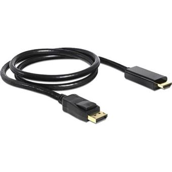 Adaptateur DisplayPort Câble DisplayPort 1.2 vers HDMI 4K 2m noir Noir - Adaptateur et ...