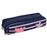 Tann's - Trousse double "Océane" bleu marine - 23 x 6 x 9 cm - Bleu ...