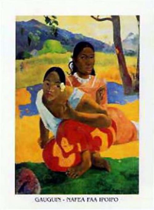 Paul Gauguin Poster Reproduction - Nafea Faa Ipoipo I (70x50 cm) - Achat & prix | fnac