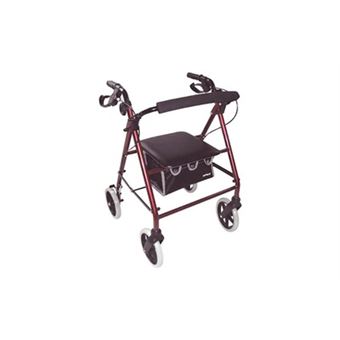 Déambulateur aidapt vp176a avec cadre en aluminium rouge / roues de ...