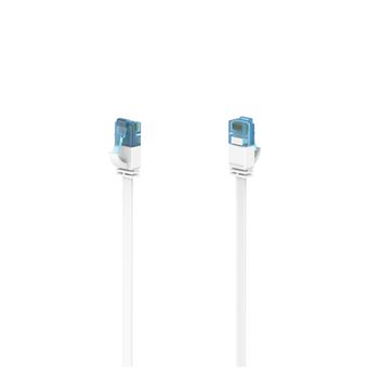 Hama Cable réseau CAT-6a, 10 Gbit/s, U/UTP, plat, 15,00 m - Câbles ...