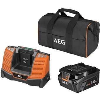 Pack chargeur et batterie Pro lithium 18V 4 0 Ah HIGH DEMAND AEG POWERTOOLS - Chargeurs ...