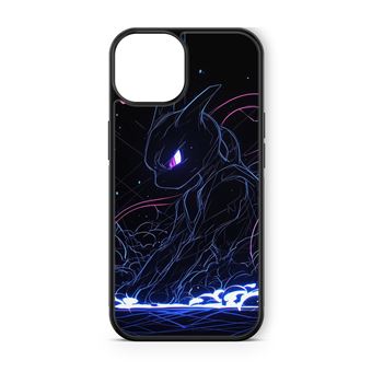 Coque Noire pour iPhone 13 PRO - Mewtwo Neon Pokemon Ref 12324 - Coque ...