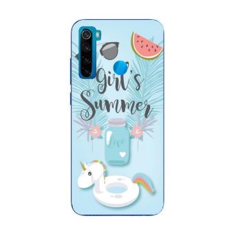 Coque Redmi NOTE 8 Summer licorne girl beach tropical - Coque et étui ...