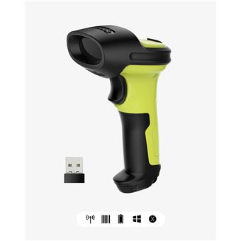 Inateck Scanner de Code-Barres Laser sans Fil 2.4GHz, Rayon de 35m ...