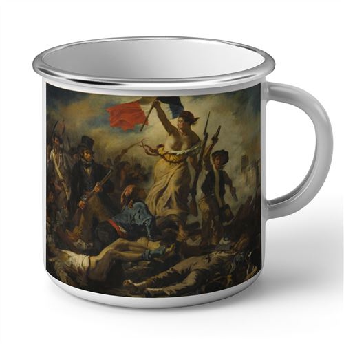 Fabulous Mug en métal émaille Eugene Delacroix La Liberte Guidant le ...
