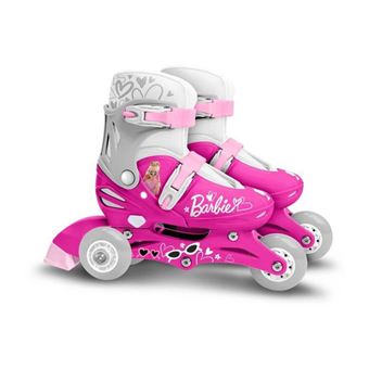 STAMP - Patins en ligne deux en un 3 Roues - Barbie - Rollers - Achat ...