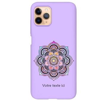 Coque violet Taperso pour Iphone 11 avec motif mandala 3 couleur pastel personnalisable - Coque ...
