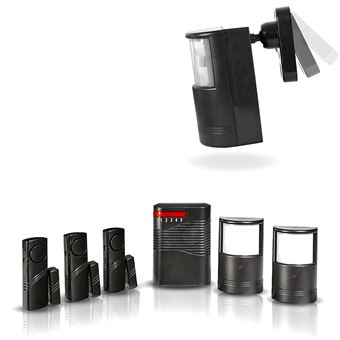 Systeme d'Alarme sans Fil Kit avec 5 Points de Surveillance (1 ...