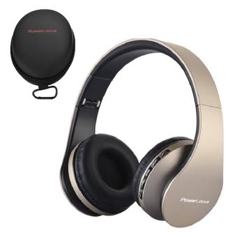 -10€ sur PowerLocus Bluetooth Casque Sans Fil, Pliable Micro SD/TF, FM ...