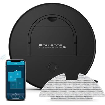 Robot aspirateur laveur noir 4-en-1 2700Pa - Aspirateur robot - Achat ...