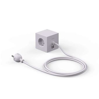 Square 1 AVOLT - gris - multiprise aimantée avec 3 prises et 2 ports ...