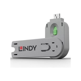 Lindy USB Type A Port Blocker Key - Bloqueur de port USB - vert ...