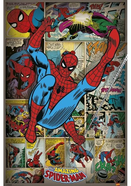 BD Spiderman, poster grand format 61 x 91.5 cm - Achat & prix | fnac
