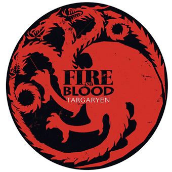 Fabulous Poster Game of thrones house targaryen fire and blood (30 cm x ...