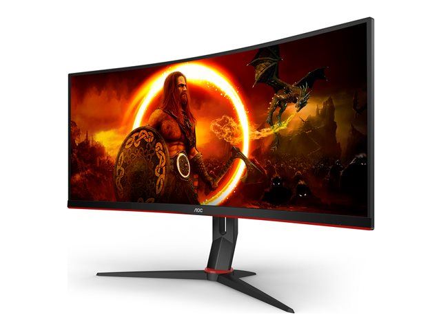 AOC Gaming CU34G2XP/BK - Écran LED - jeux - incurvé - 34" - 3440 x 1440 ...