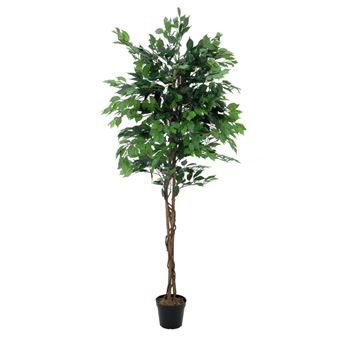 EUROPALMS Ficus arbre multi-tronc, plante artificielle, 210cm ...
