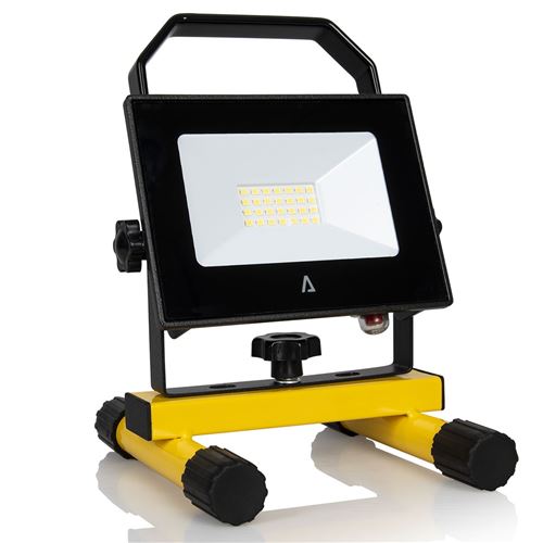 Projecteur spot LED ASLO SMD rechargeable 10W 500Lm 6500K Extérieur ...