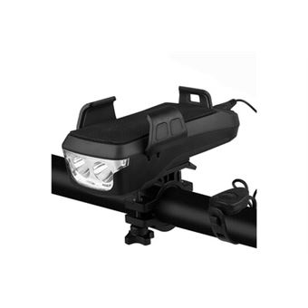 Phare de vélo avec corne bell bike mtb usb rechargeable led light ...