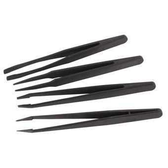 Jeu de 4 pincettes non conductrices - Pinces et tenailles - Achat ...