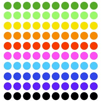 gommettes plastifiées - 100fois 1.5cm - Sticker/autocollant ...
