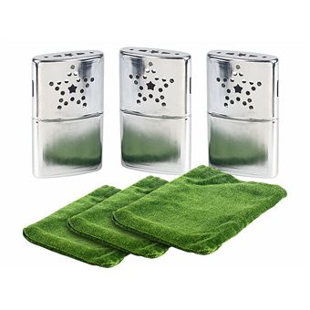 Semptec : 3 réchauffe-mains à essence style briquet - Chaufferette ...