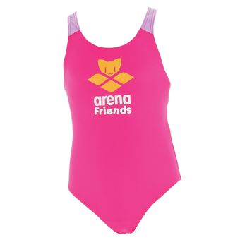 Maillot de bain 1 pièce Arena Arena logo cats kids girl one piece Rose Taille : 2-3 ans ...
