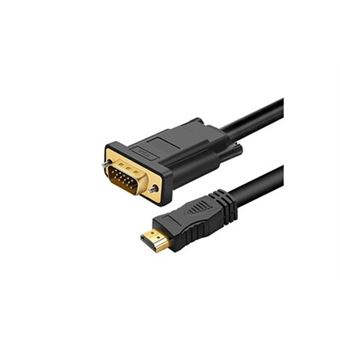 Cable hdmi male vers vga male pour pc hp adaptateur gold full hd pc ...