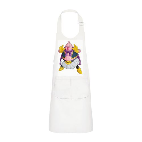 Fabulous Tablier Cuisine Enfant 2 Poches Blanc Dragon Ball Z Boo Gentil ...