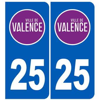 immatriculation Valence - Sticker/autocollant - Autocollant et sticker ...