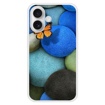Coque renforcée rigide - Compatible iPhone 16 Plus - design papillon ...
