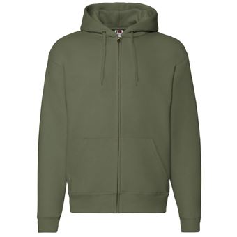 Fruit Of The Loom Sweatshirt à Capuche Et Fermeture Zippée Homme L