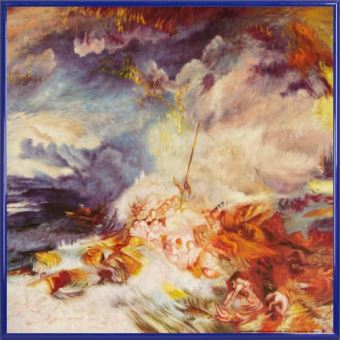 Poster Reproduction Encadré: Joseph William Turner - Un Incendie En Mer ...